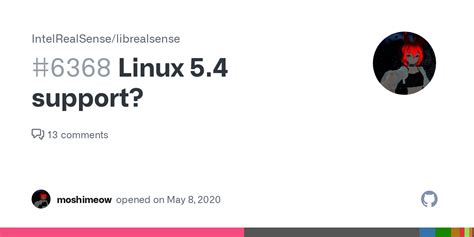 linux 5 4 support · issue 6368 · intelrealsense librealsense · github