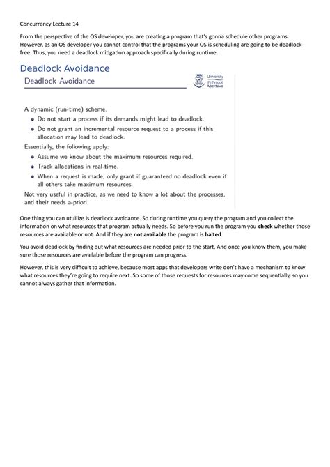 Concurrency Lecture 14 2021 Concurrency Lecture 14 From The