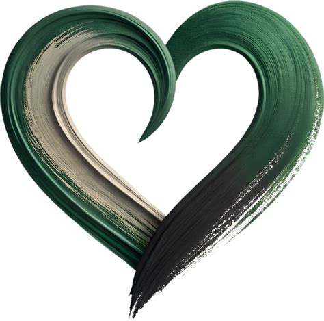 Expressive Art Design Of Heart Shaped Curve With Elegant Acrylic