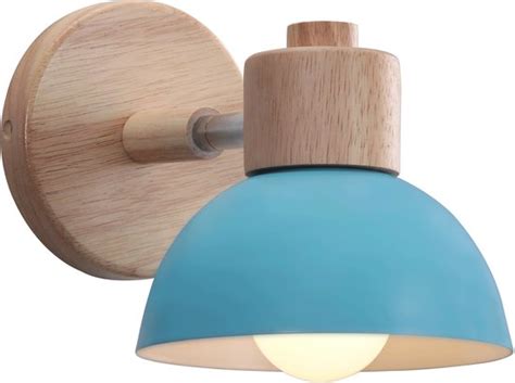 Wandlamp Moderne Slaapkamer E27 Verstelbare Wandverlichting Voor Woonkamer Gang Trap Blauw Bol