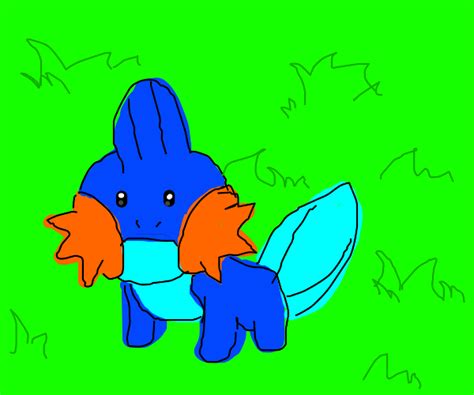 Mudkip With A 999km Long Tail Waves At You Drawception