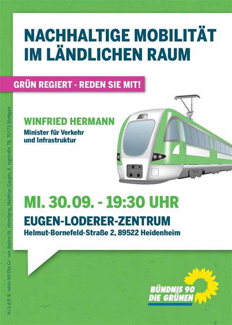 Grün Regiert Mit Winfried Hermann Grüne Heidenheim