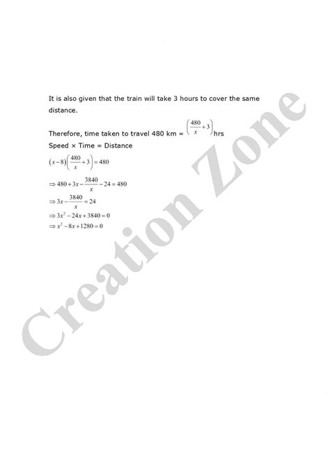 Class 10 Chapter 4 Quadratic Equations