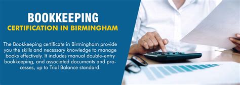 Certificate In Bookkeeping Birmingham Bookkeeping Training Programs