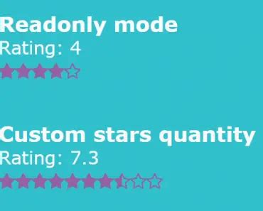 Angular CSS Based Star Rating Component Angular Script