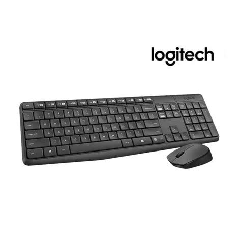Logitech Mk235 Wireless Keyboard And Mouse Combo Full Size Durable Simple Spill Resistant