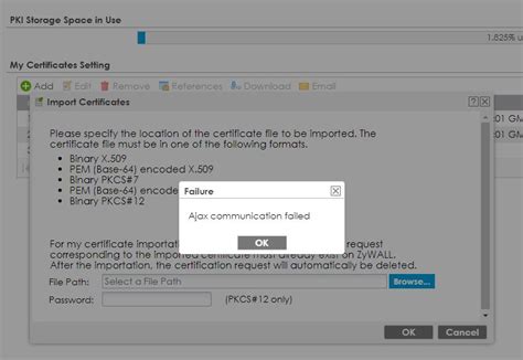 Ajax Communication Failed Zyxel Community