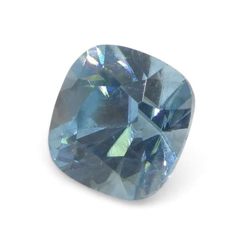 165ct Square Cushion Diamond Cut Blue Zircon From Cambodia For Sale At