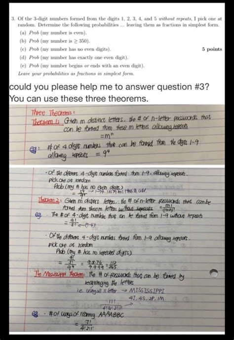 Solved 3 Of The 3 Digit Numbers Formed From The Digits 1