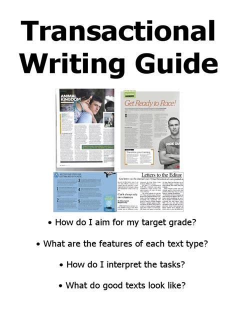 Transactional Writing Guide Pdf