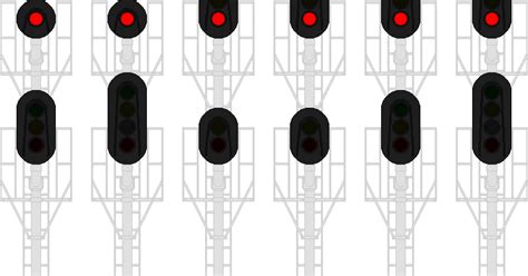 Track Signals Red Over Flashing Yellow Red