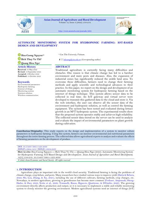 pdf automatic monitoring system for hydroponic farming iot based