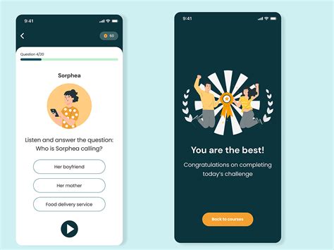 UI Challenge E Learning App On Behance