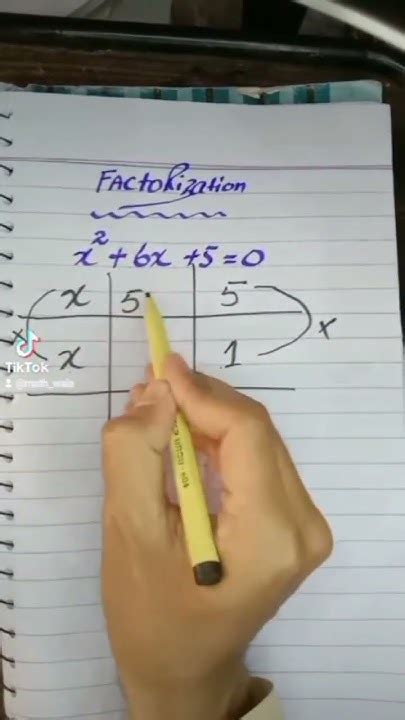 Factorization Hack Maths Punjabmathematics Education Gcse