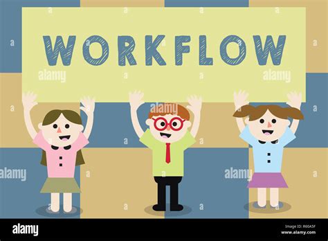Conceptual Hand Writing Showing Workflow Business Photo Text Sequence