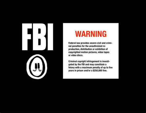 Fbi Warning Screen Whv V2 By Charlieaat On Deviantart