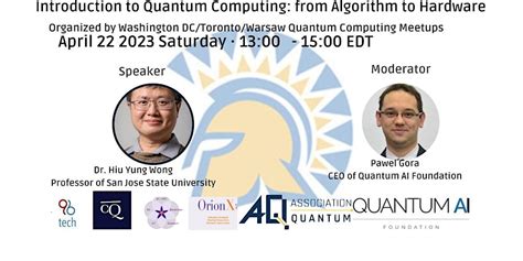 Introduction To Quantum Computing From Algorithm To Hardware Jim Walker