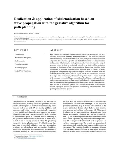 Pdf Realization And Application Of Skeletonization Based On Wave