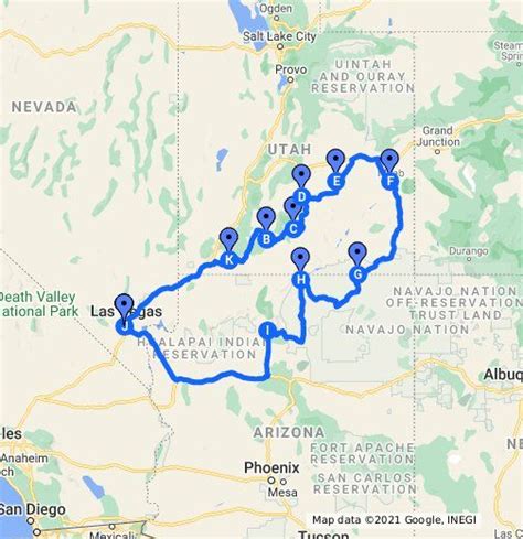 Round Trip From Las Vegas Taking In Zion Bryce Canyon Route 12 To