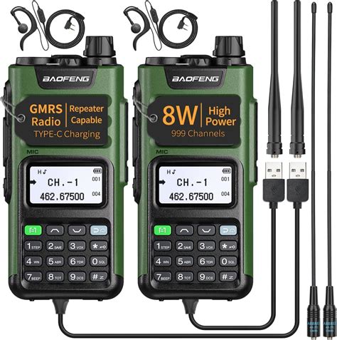 Amazon Com BAOFENG GMRS Handheld Radio Long Range Rechargeable GM RH