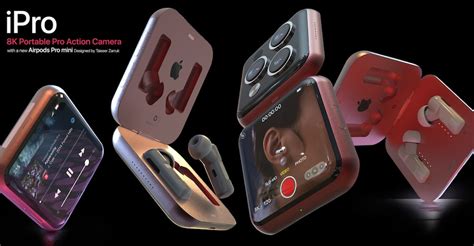 ชมคอนเซ็ปต์ Ipro กล้อง Action Camera ที่มาพร้อมหูฟังไร้สาย Airpods Pro