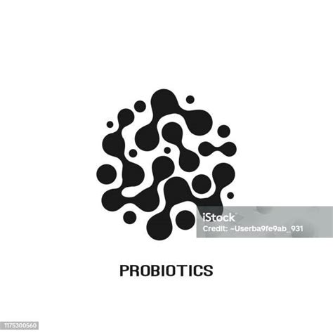 프로보시스 박테리아 로고 디자인 치료를 위한 건강한 영양 성분 프로바이오틱에 대한 스톡 벡터 아트 및 기타 이미지 프로바이오틱 아이콘 박테리아 Istock