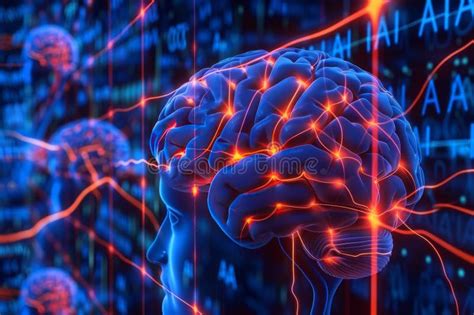 Ai Brain With Glowing Neural Connections Advanced Artificial Intelligence Technology