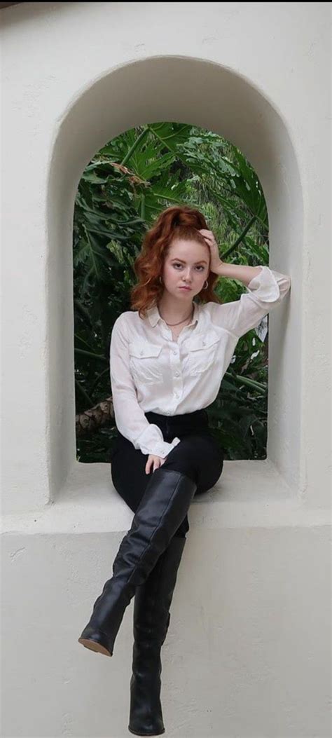 Sophia Lillis Boots Abby Donnelly Spring Pink Knee High Party Boots