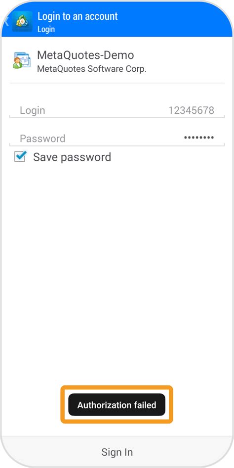 Login Error Message Metatrader45 User Guide Myforex™