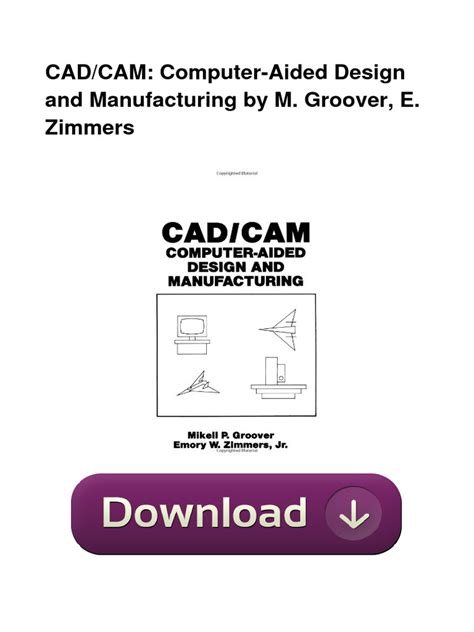 Toaz Info Cad Cam Computer Aided Design And Manufacturing By M Groover E Zimmers Pr Pdf