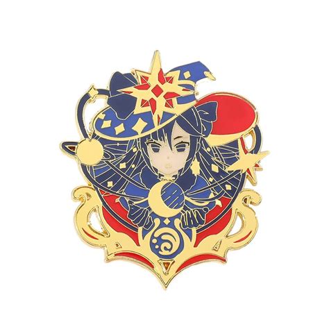 Custom Genshin Enamel Pins Electronic Custumized Officer Fabric Pack
