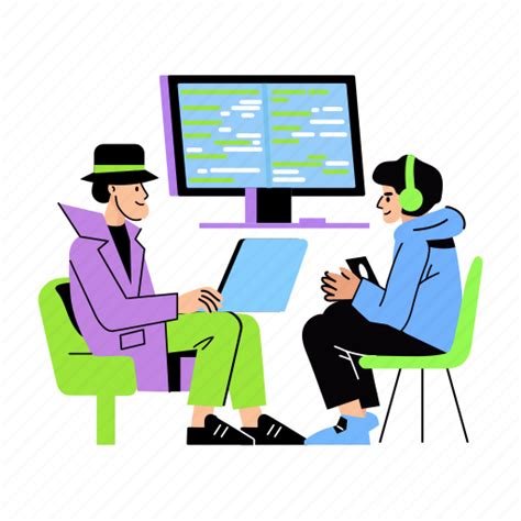 Tech Genius Expert Coder Programmer Developer Illustration Download On Iconfinder