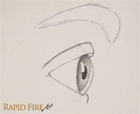 How Draw A Realistic Eye From The Side Rapidfireart