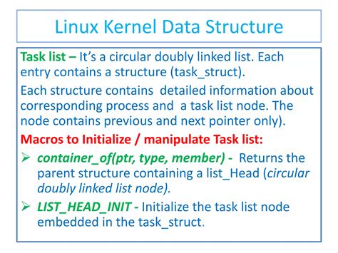 Data Structures Used In Linux Kernel Ppt