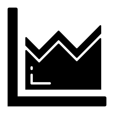 A Trendy Area Graph Chart Vector Icon 18763393 Vector Art At Vecteezy