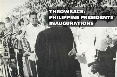 Throwback Philippine Presidents Inaugurations Abs Cbn News