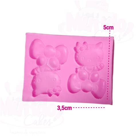 Molde Hello Kitty Moño Mundo Cakes