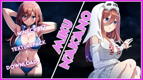 Miku Nino Nakano Minecraft 1 8 9 Pvp Texture Pack Youtube