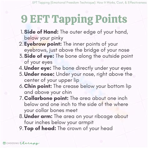 9 Eft Tapping Points Worksheet