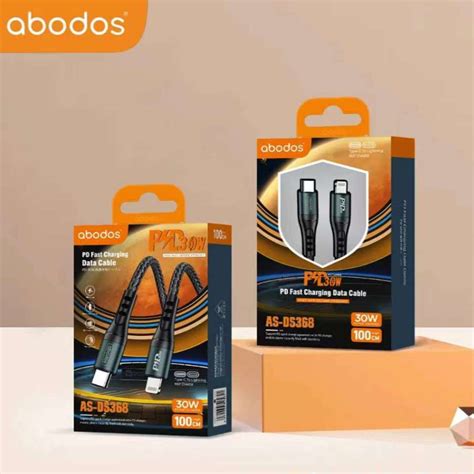 Abodos As Ds368 30w Pd Usb Data Cable Type C To I Super Fast Chaging 1 Meter High Speed