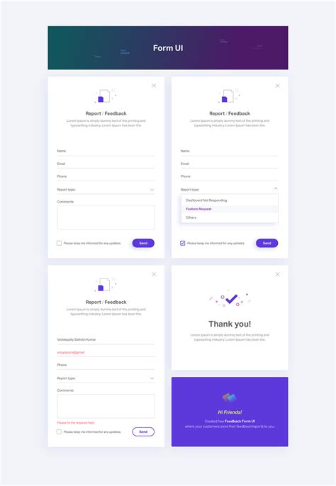 Free Form Ui Behance