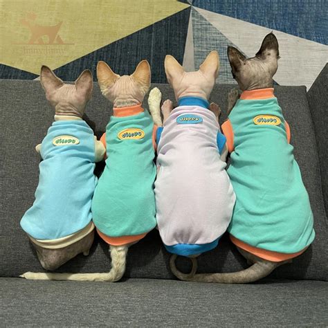 Sphynx Ropa De Gato Jersey Camisetas De Gatitos Con Mangas Chaleco