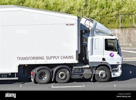 Close Up Side View Of Gist White Hgv Streamlined Lorry Truck Cab And Part