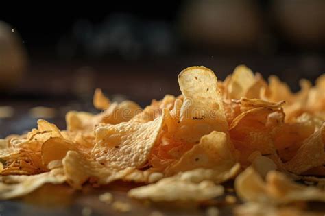 Close Up Of Sprinkle Chips With Light And Crispy Texture Stock Illustration Illustration Of