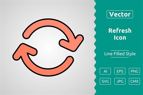 Vector Refresh Filled Outline Icon Graphic By Muhammad Atiq · Creative Fabrica