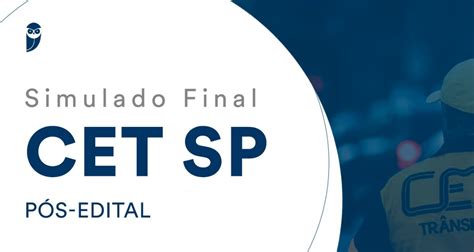Simulado Final Cet Sp Agente E Gestor De Trânsito