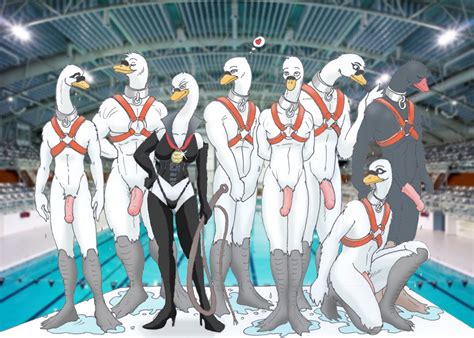 Rule 34 Anatid Anseriform Anserinae Anthro Avian Beak Biped Bird Black Body Dominant Dominant