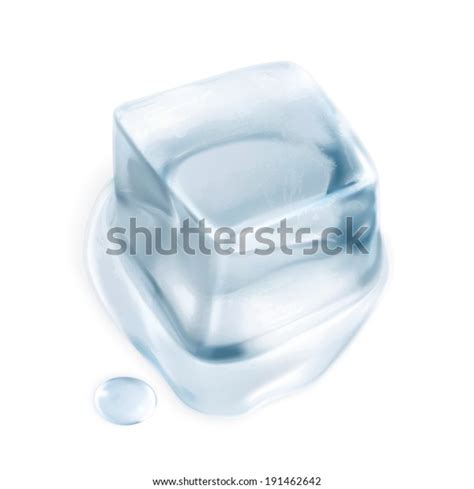 Ice Cube Vector Illustration Isolated On Stock Vector Royalty Free Shutterstock