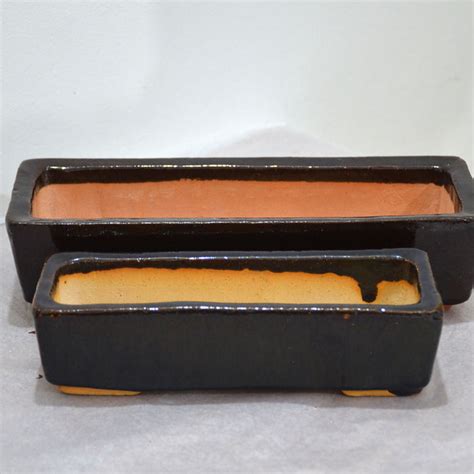 Rectangular Ceramic Pots Set Of 2 — Mudfingers