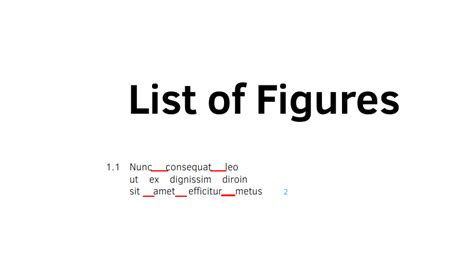 Table Of Contents Captions Alignment In Tot Or Tof Tex Latex